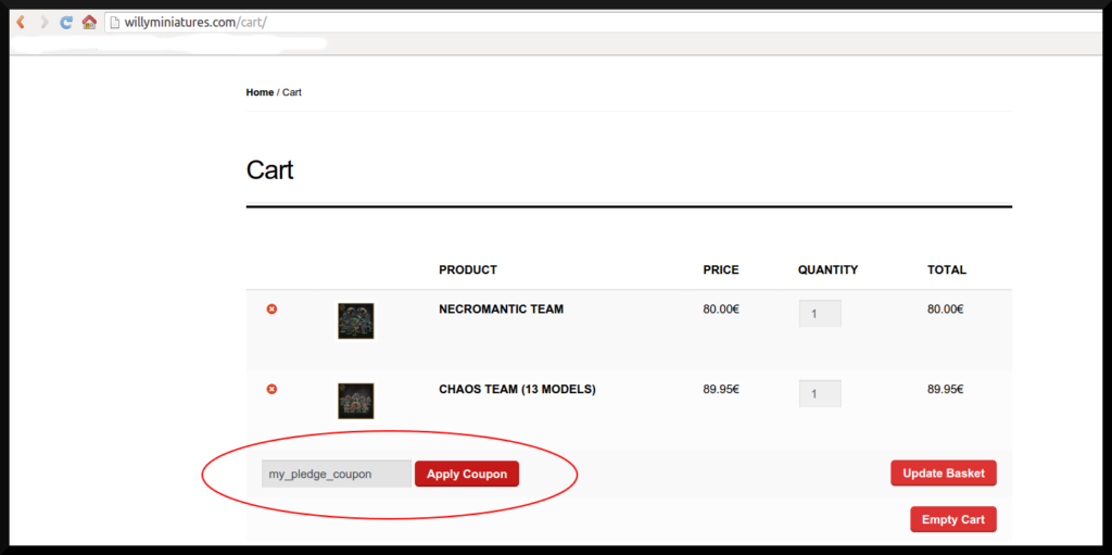 Pledge Manager Guide - Willy Miniatures